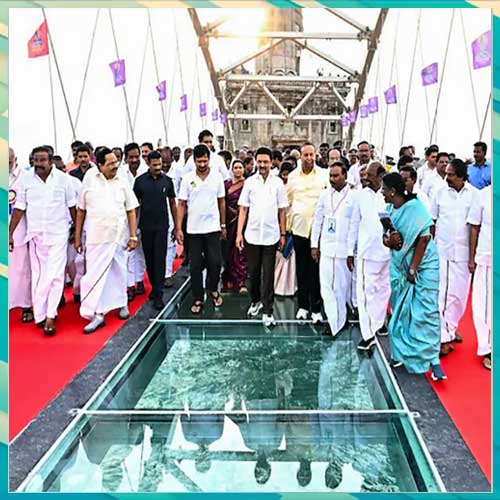 India’s first glass bridge over sea inaugurated in Tamil Nadu