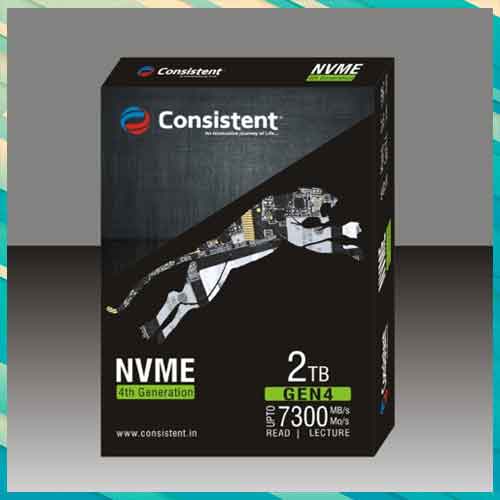 Consistent Infosystems offers NVMe 4th Gen SSD in India